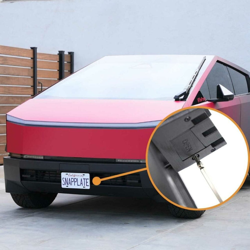 Cybertruck Front License Plate Mount (SnapPlate) – EveryAmp