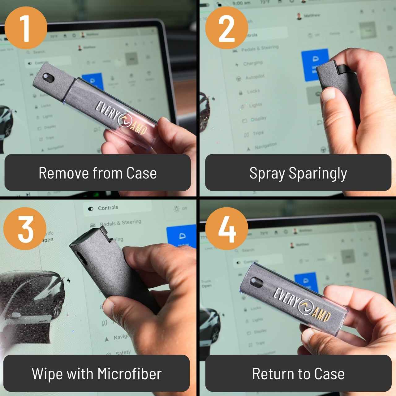 All-In-One Spray and Wipe Screen Cleaner – EveryAmp