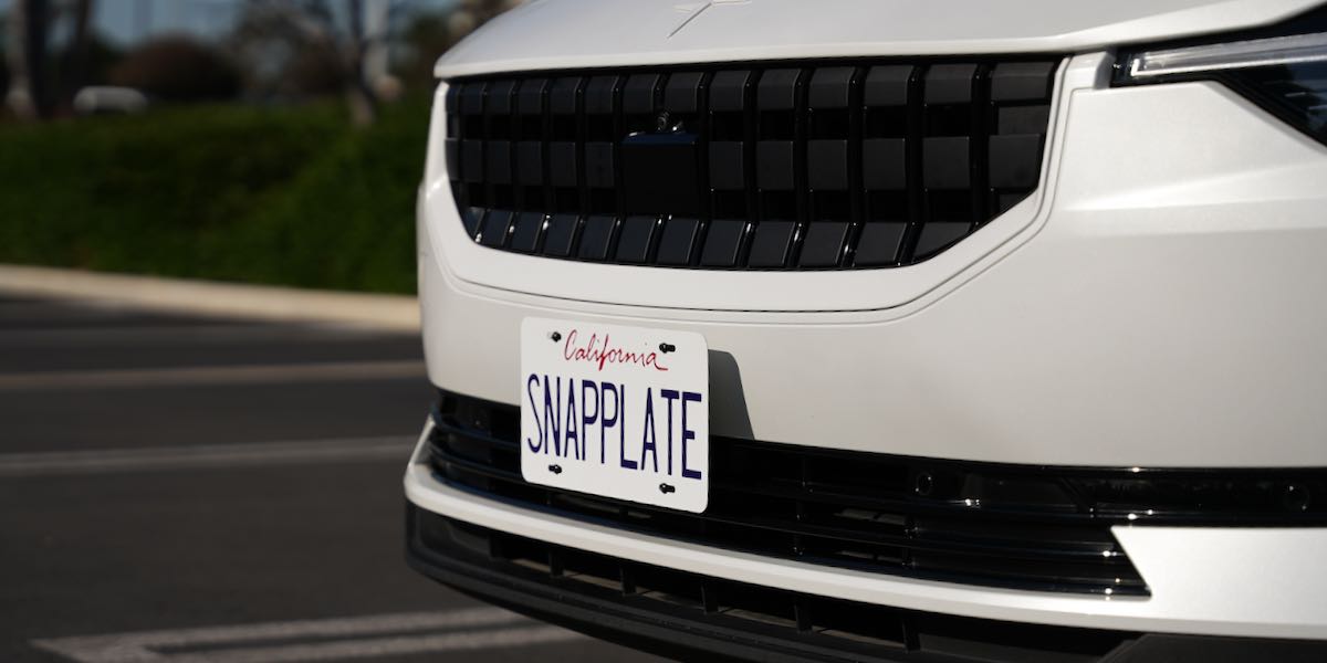 Polestar 2 SnapPlate No-Drill Front License Plate Holder – EveryAmp